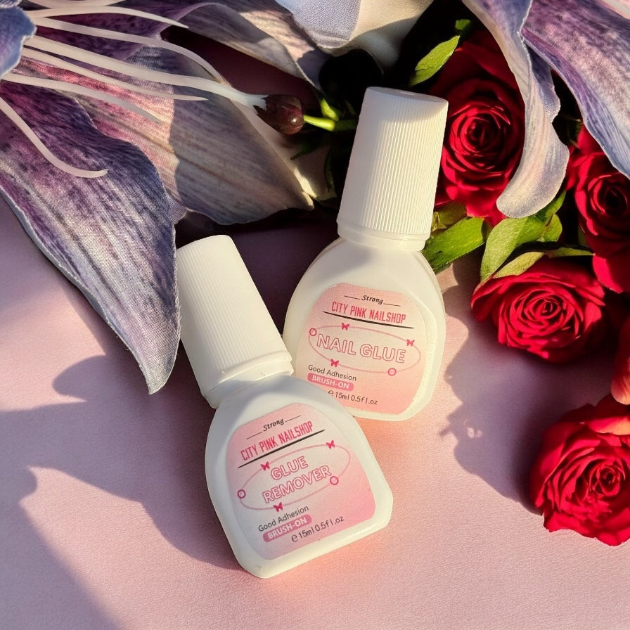 city pink glue and Remover combine – City Pink Nailshop